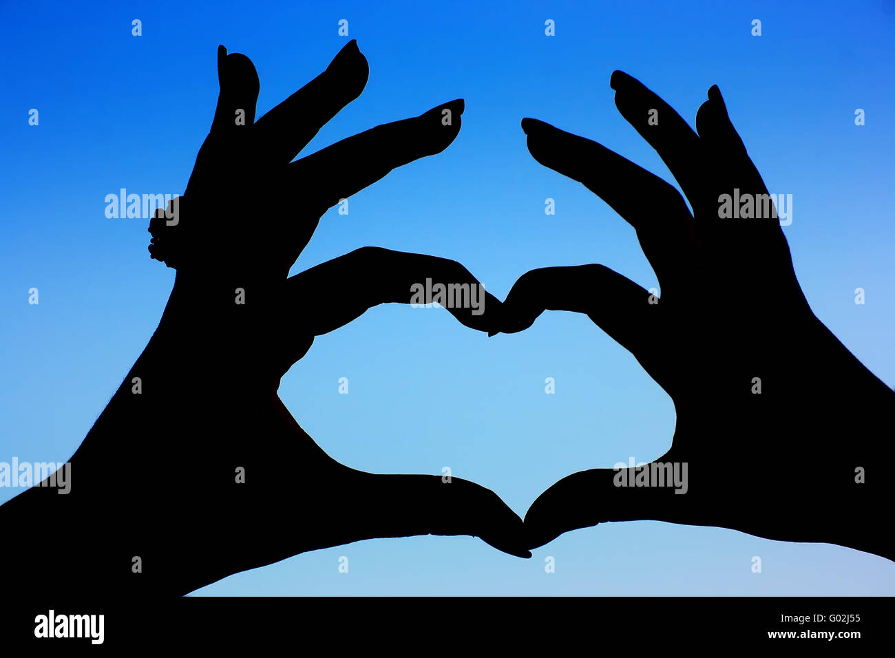 Heart And Hands Stock Photo - Alamy