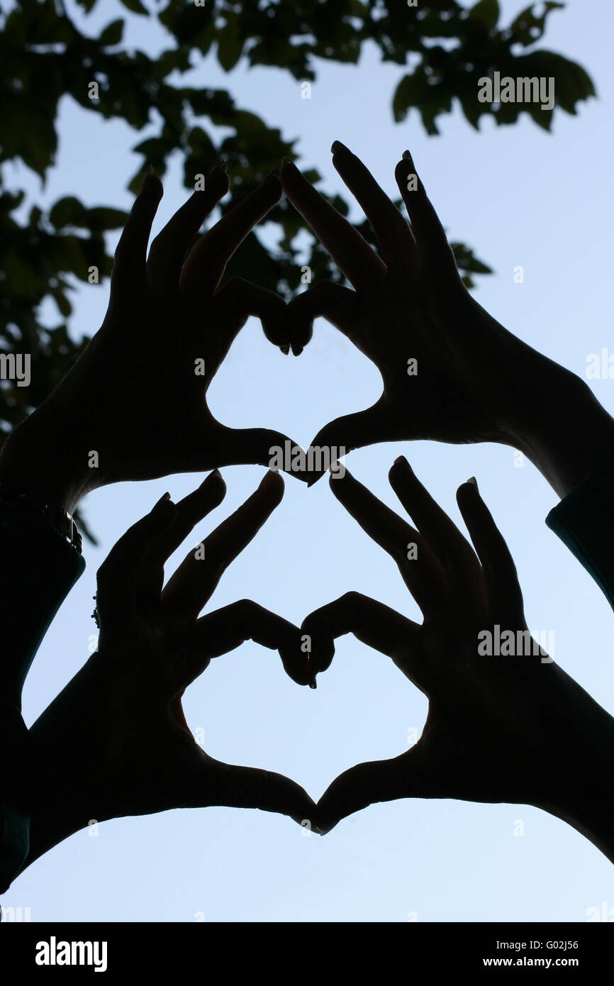 Heart And Hands Stock Photo - Alamy