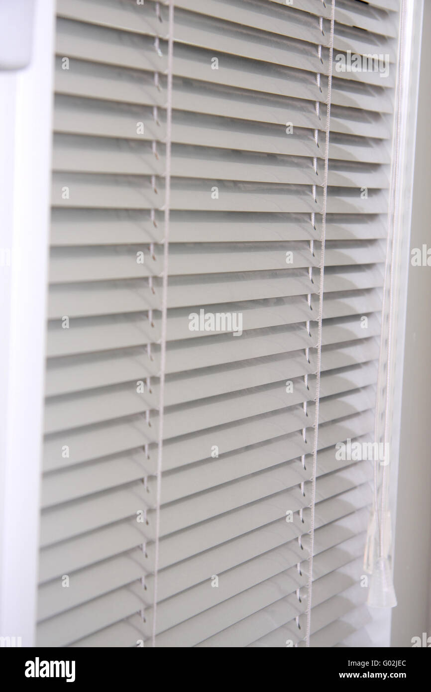 Close up open horizontal blinds hi-res stock photography and images - Alamy