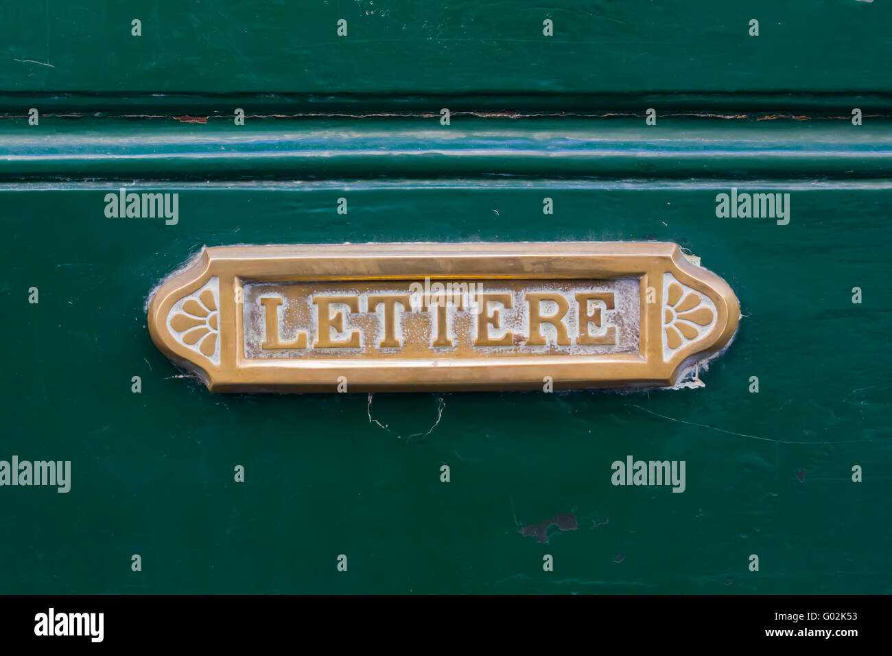 Old brass post box hi-res stock photography and images - Alamy