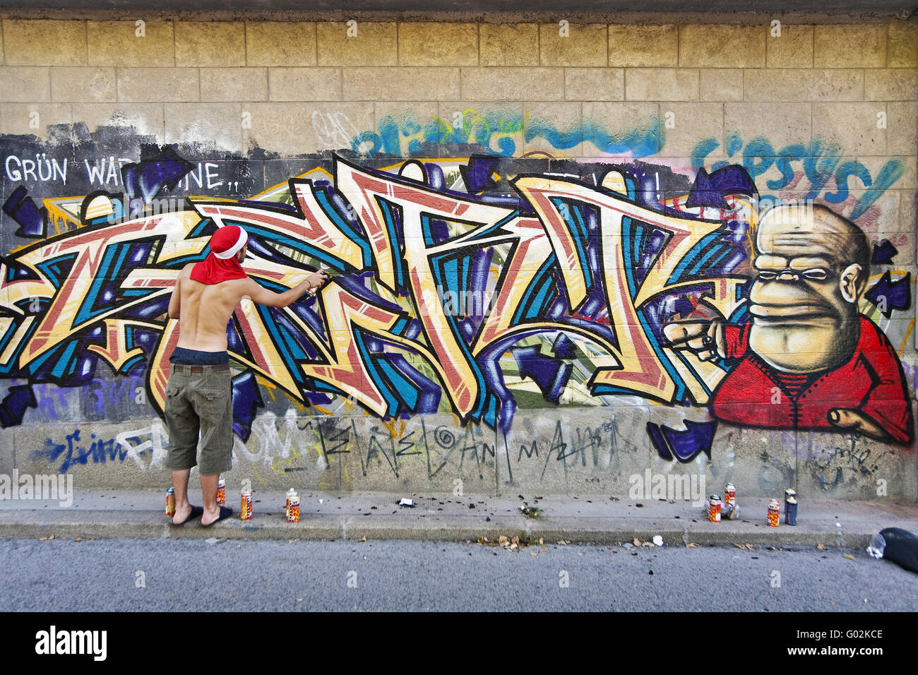 Karikatur graffiti hi-res stock photography and images - Alamy