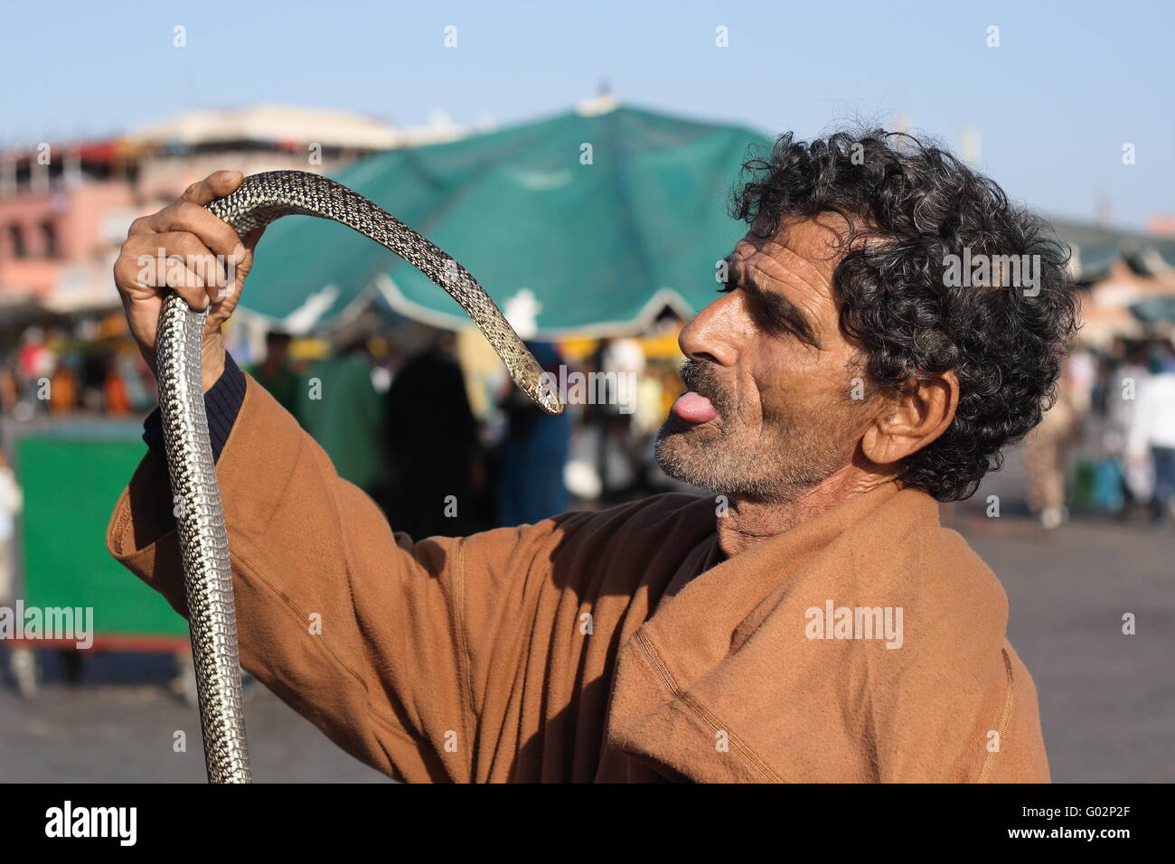 Snake entertainer hi-res stock photography and images - Alamy