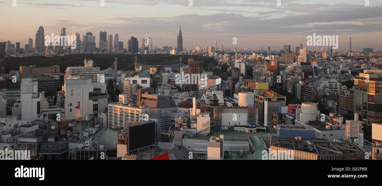 Tokyo City in Japan at sunset Stock Photo - Alamy