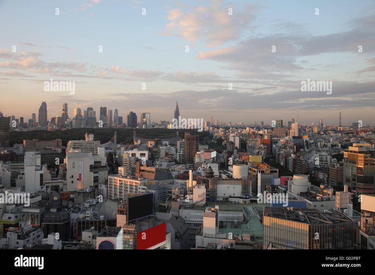 Tokyo City in Japan at sunset Stock Photo - Alamy