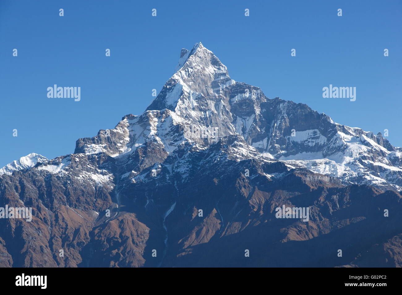 Annapurna mountains nepal aerial hi-res stock photography and images ...