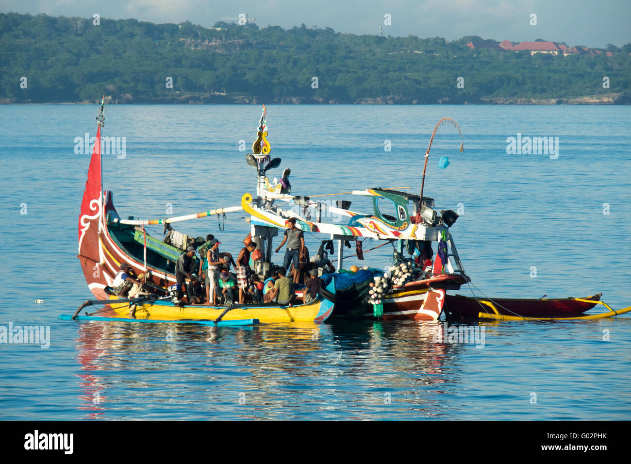 Jimbaran bali indonesia fishing boat hi-res stock photography and ...