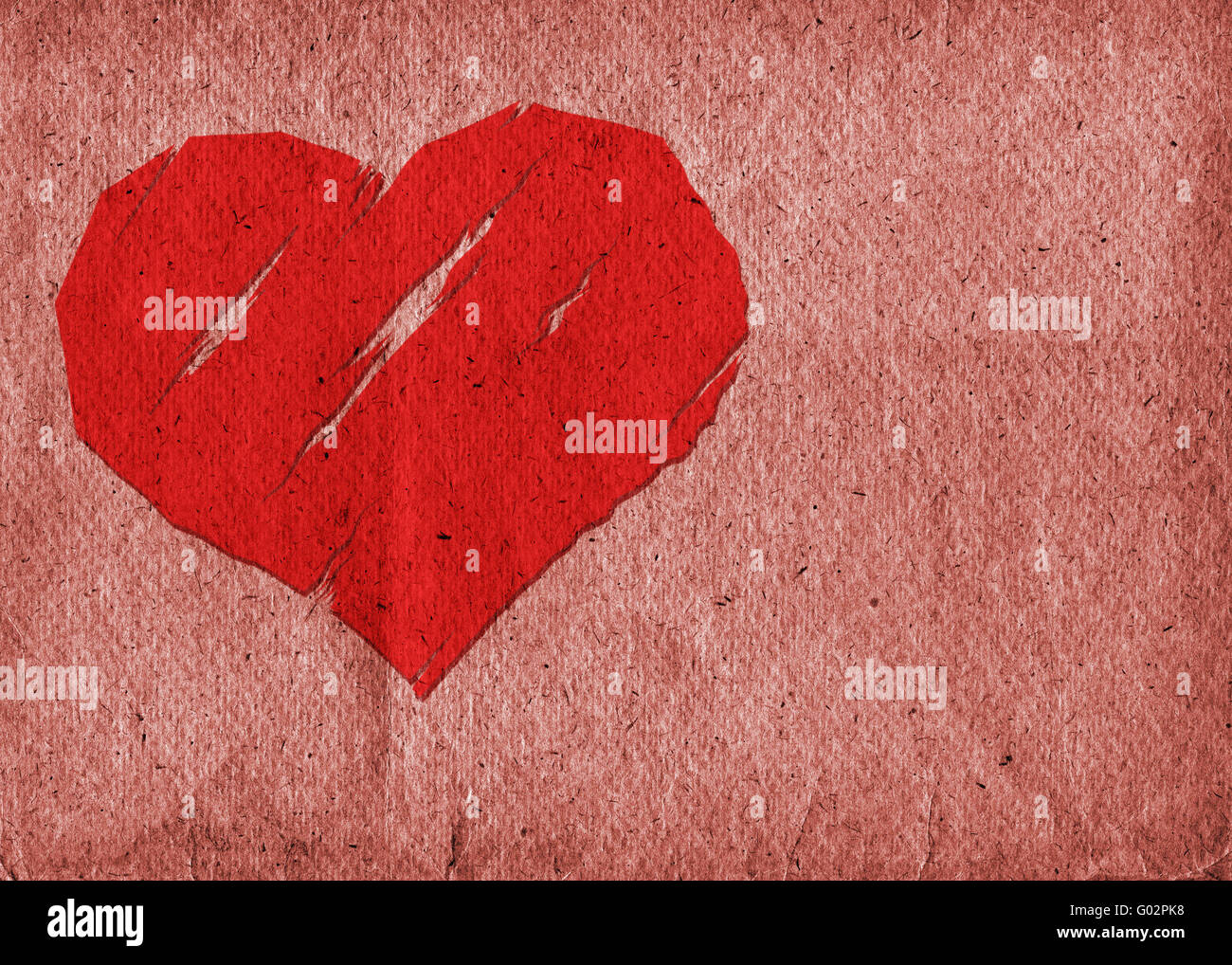 grunge paper texture with heart Stock Photo - Alamy