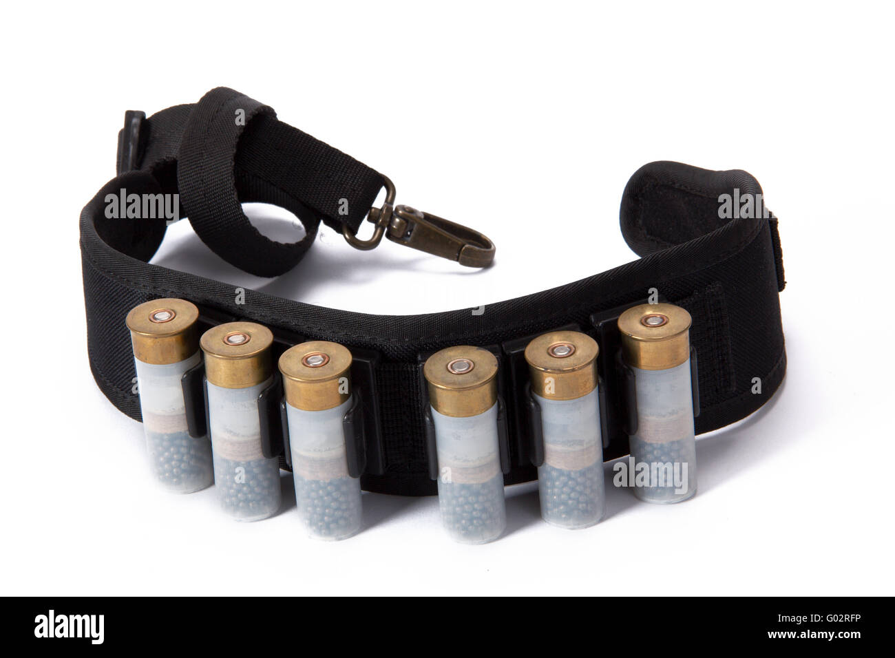 The image of the hunting cartridges, isolated, on a white background ...