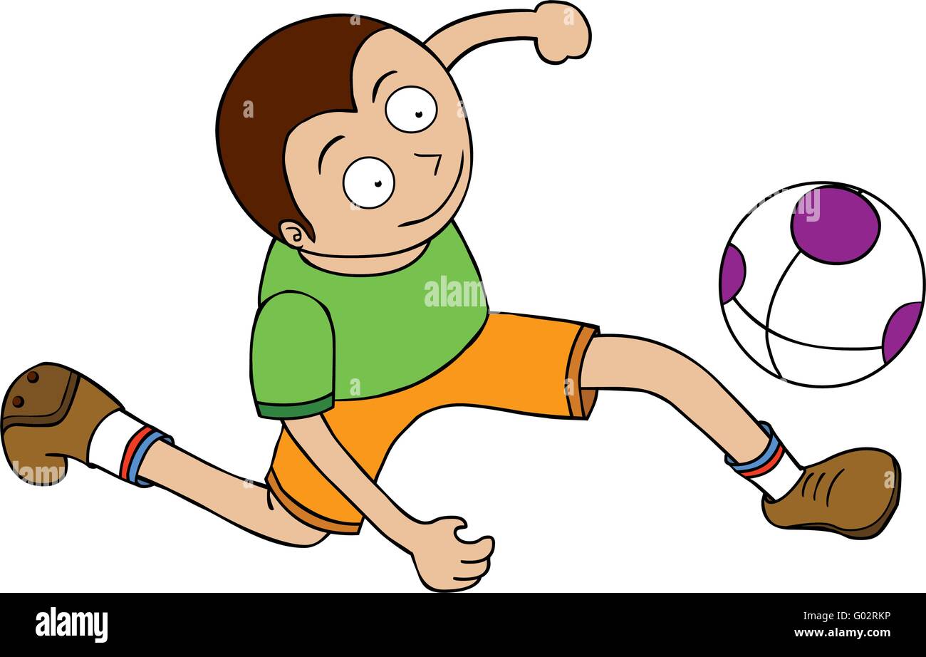 Football Player - Run after ball Stock Vector Image & Art - Alamy