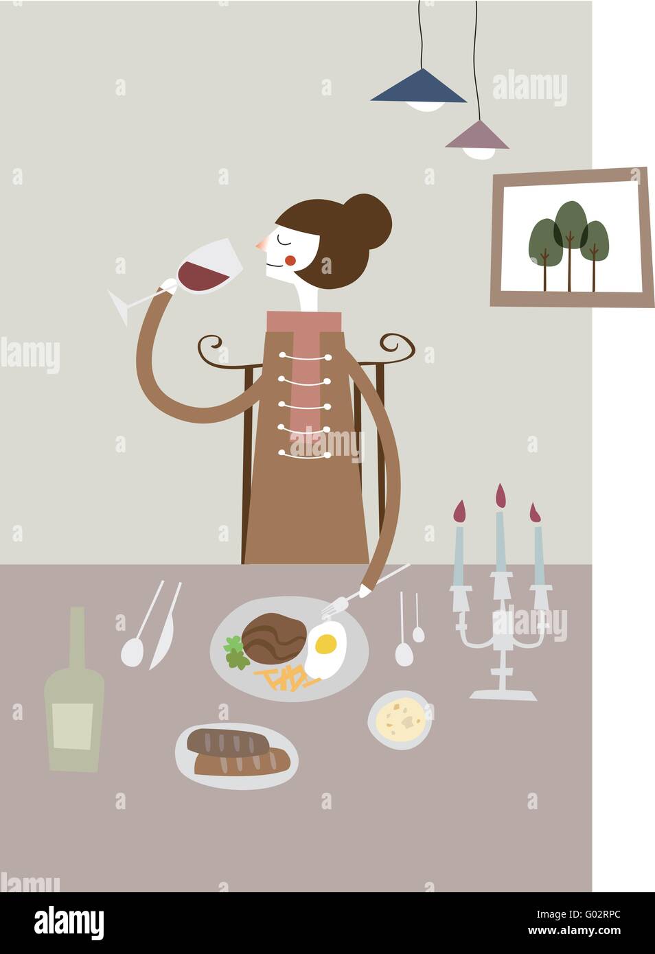 Modern life Stock Vector Images - Alamy