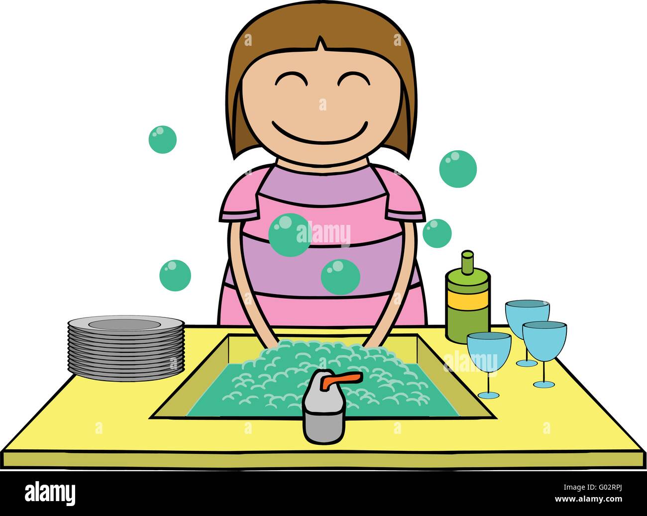 Cartoon cleaning hi-res stock photography and images - Alamy