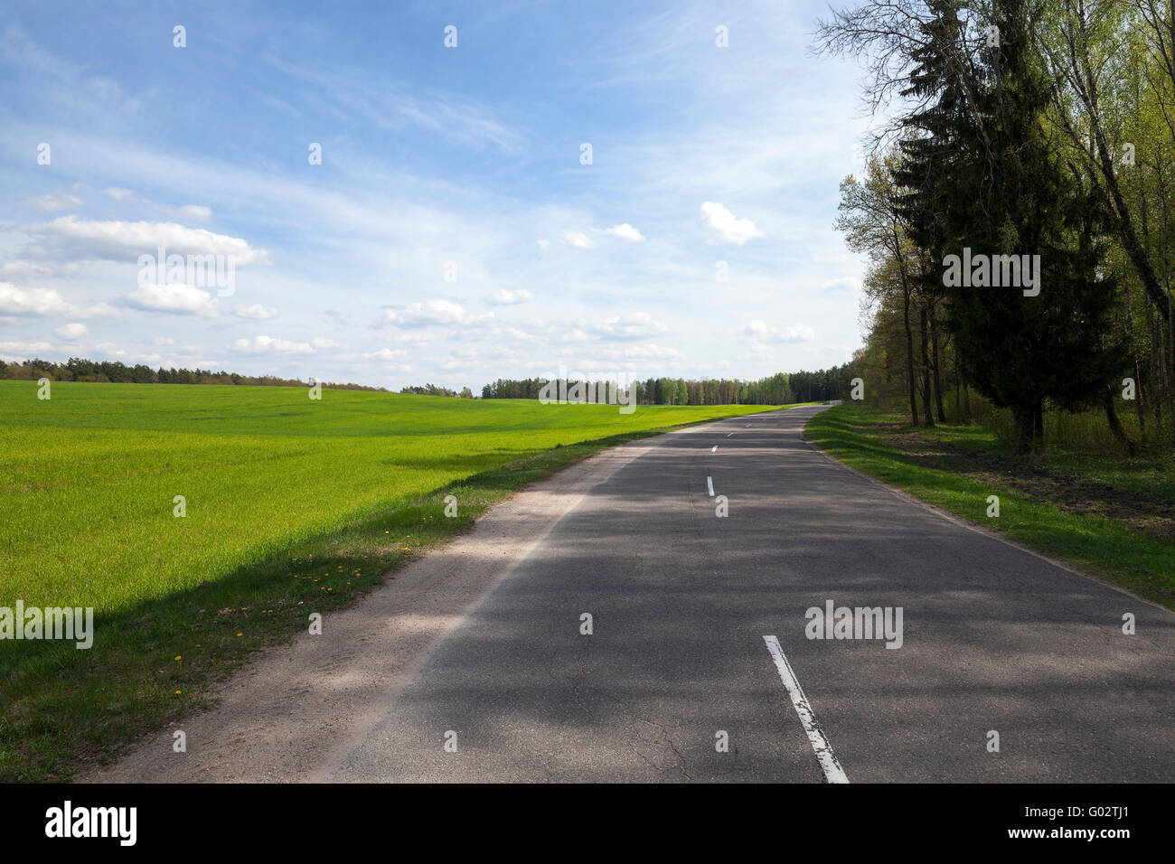 a small paved road Stock Photo - Alamy