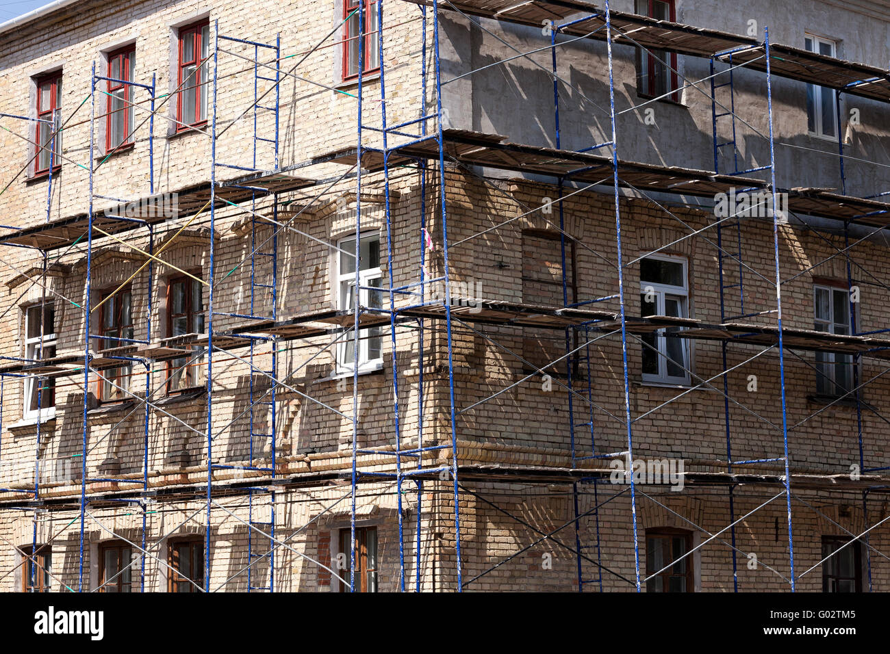 restoration of the building Stock Photo - Alamy