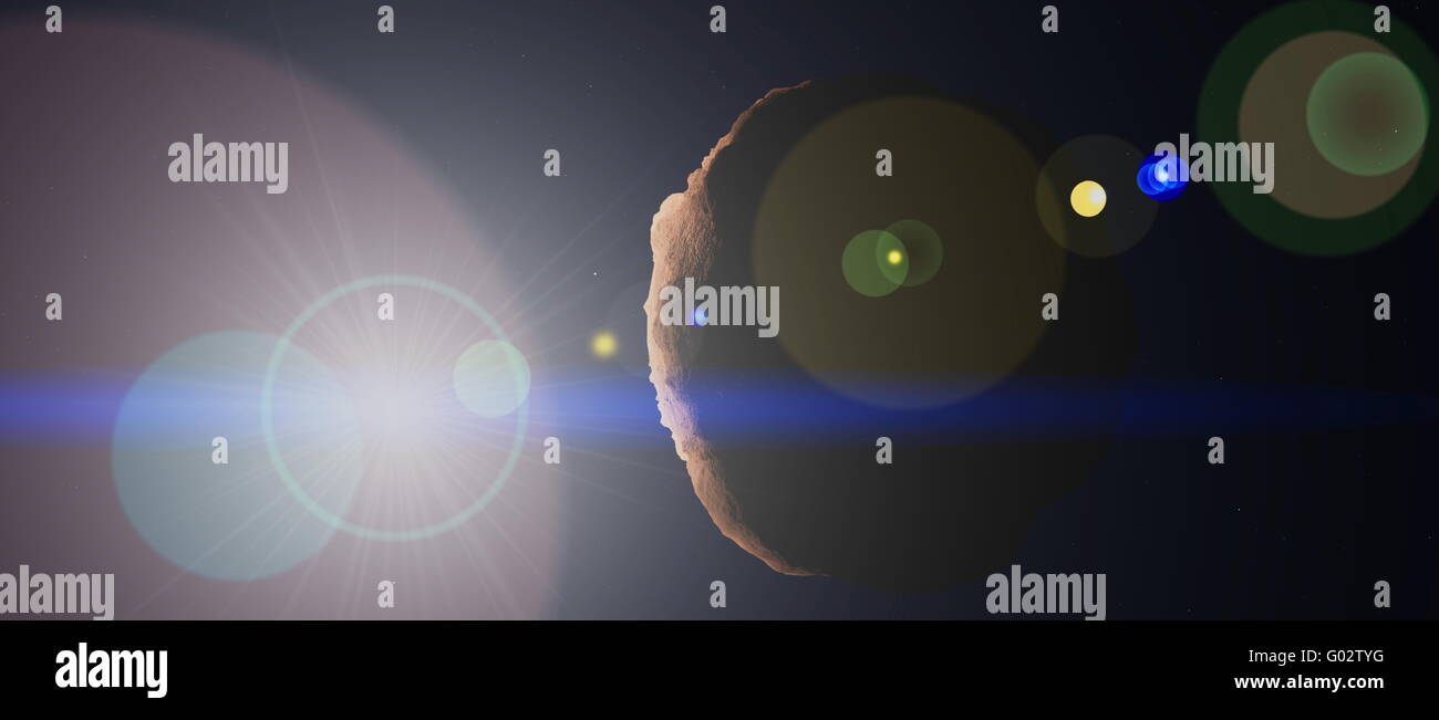 a meteorite in space Stock Photo - Alamy