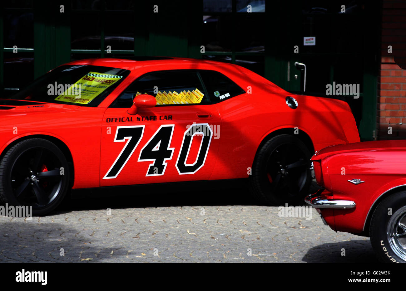 Muscle Car Red II Stock Photo - Alamy