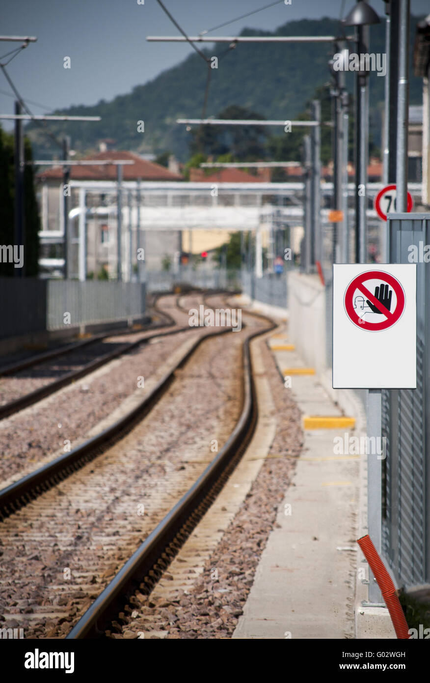Train no walking Stock Photo - Alamy