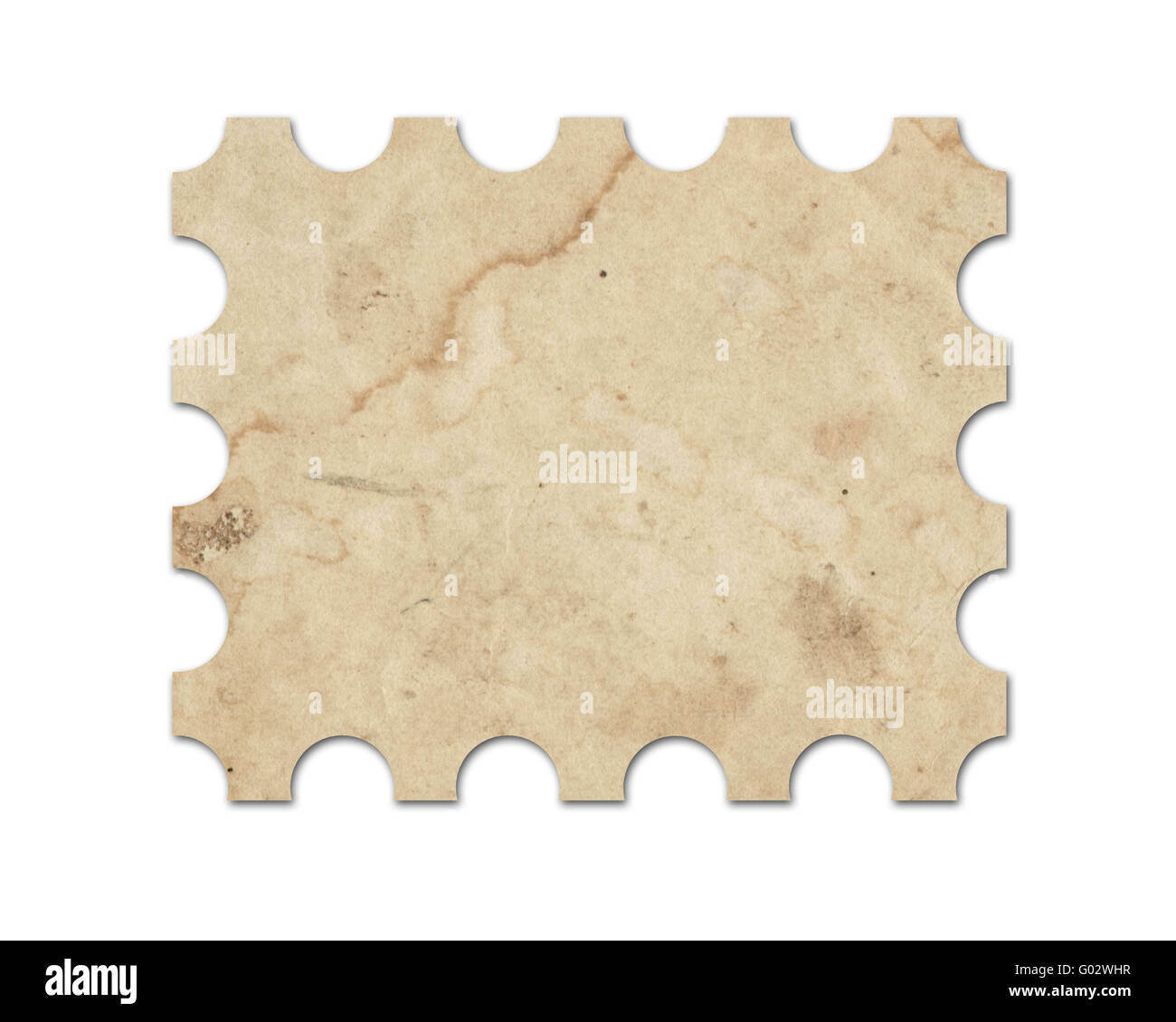 Blank vintage post stamp. Saved with clipping path Stock Photo - Alamy