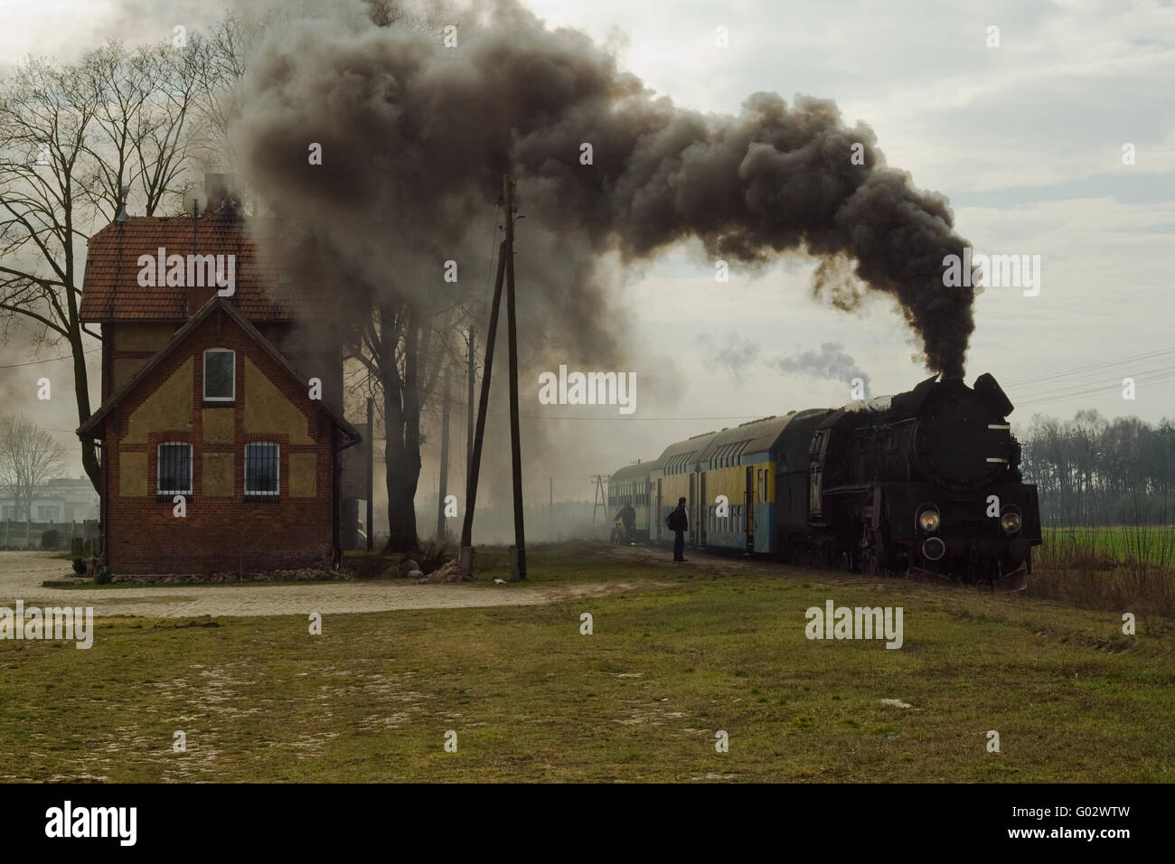 Rolling stock old train hi-res stock photography and images - Alamy