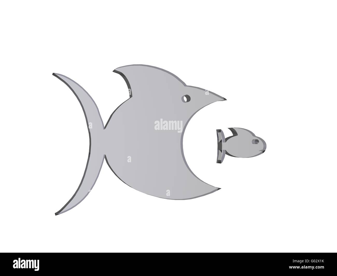 Illustration fish small fishes Cut Out Stock Images & Pictures - Alamy