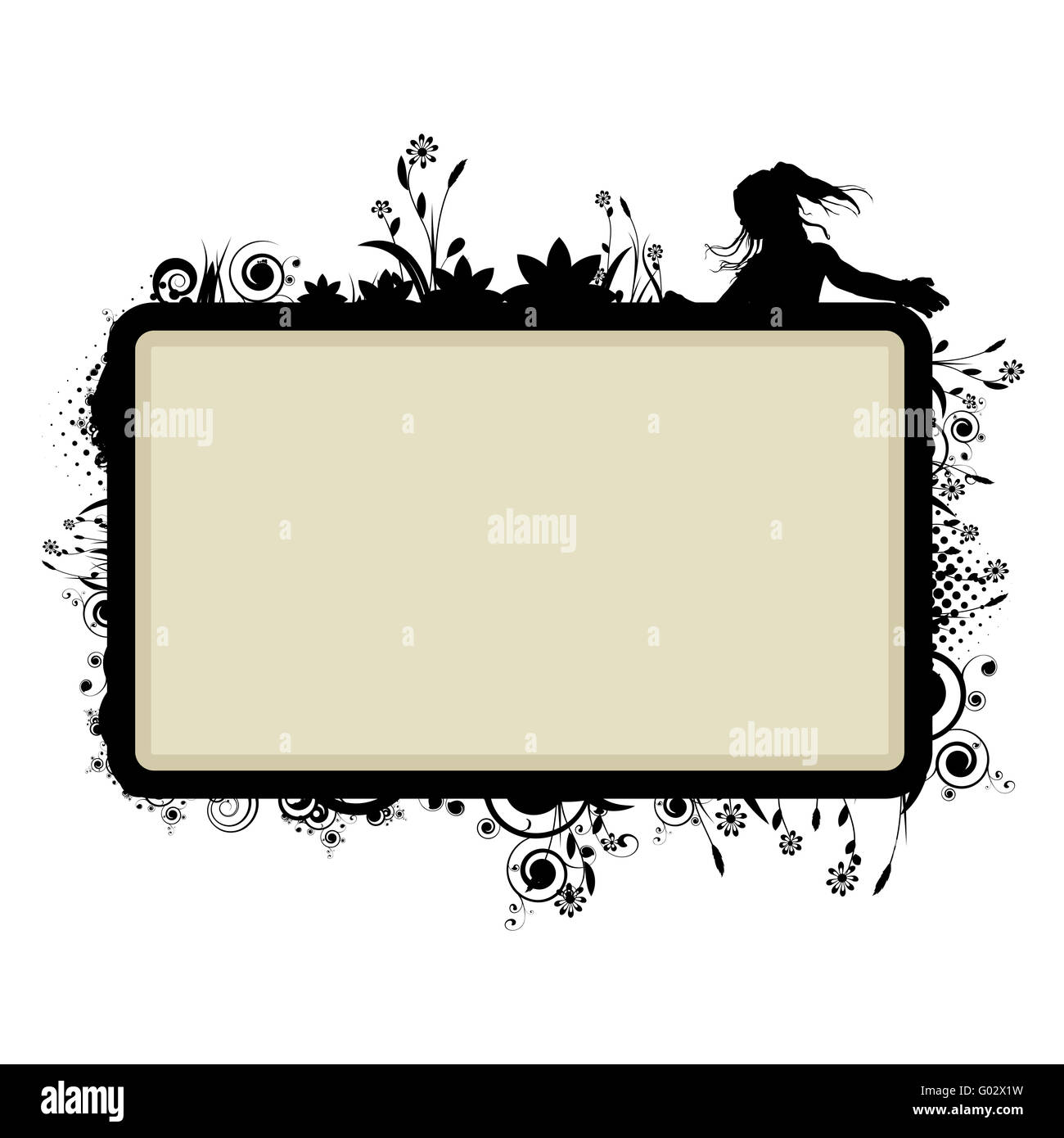 Vignette illustration frame card hi-res stock photography and images ...