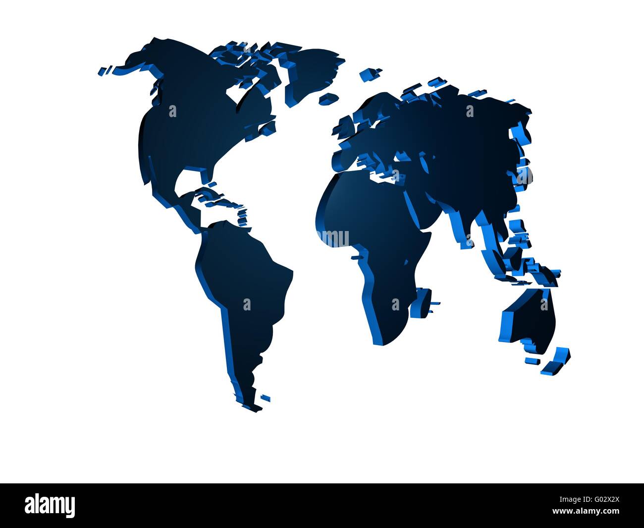 Map nation nations oceans planet red white world hi-res stock ...