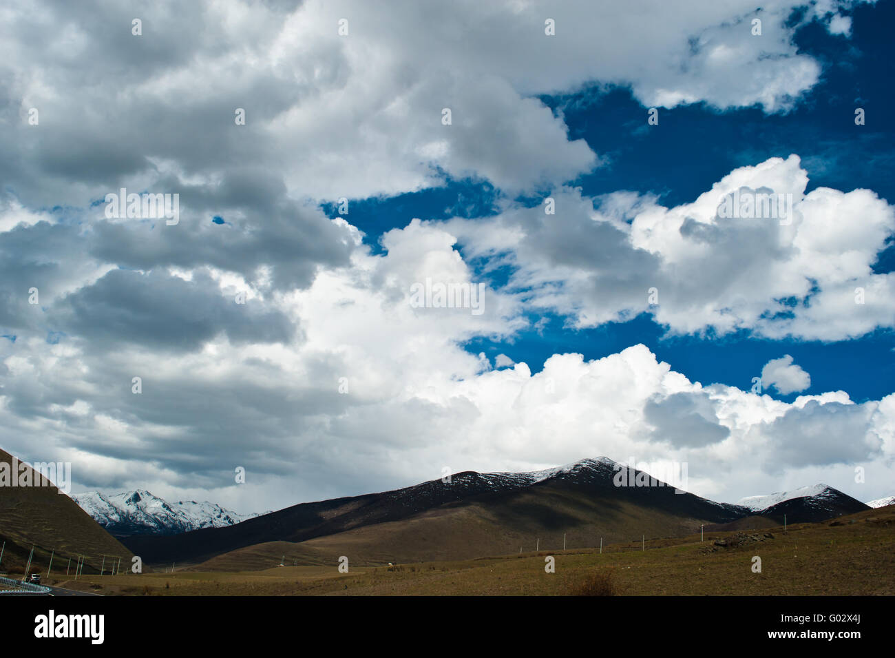 snow Mountain landscape Stock Photo - Alamy