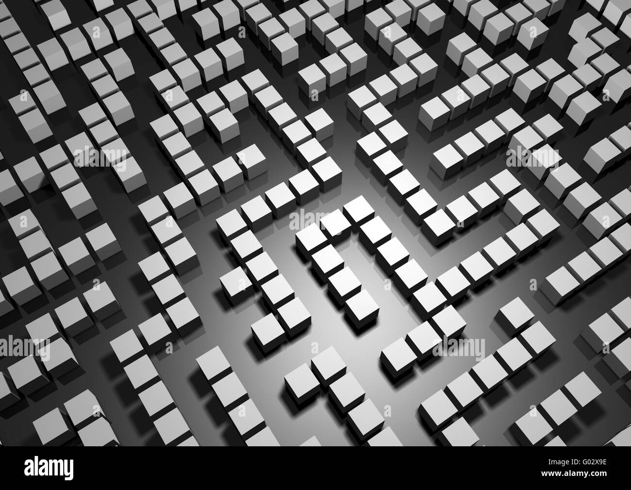 Maze game art Black and White Stock Photos & Images - Alamy