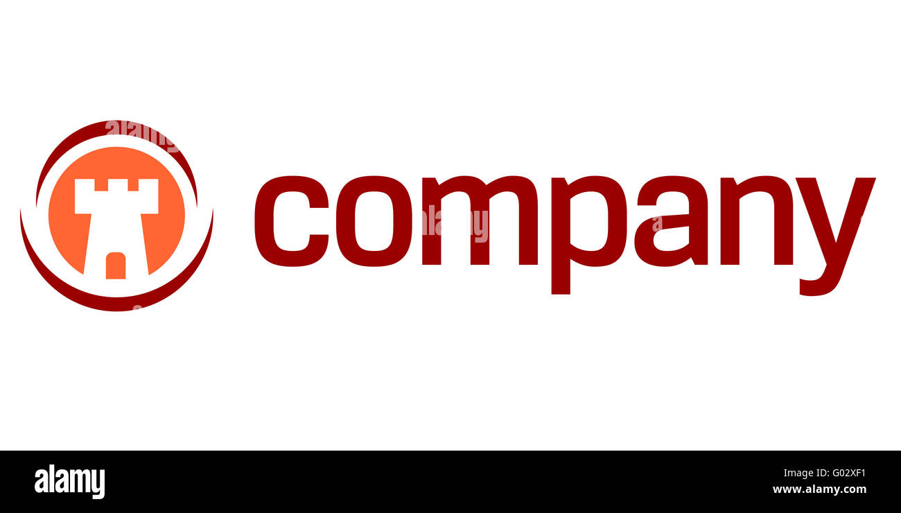 Security tower logo for business Stock Photo - Alamy