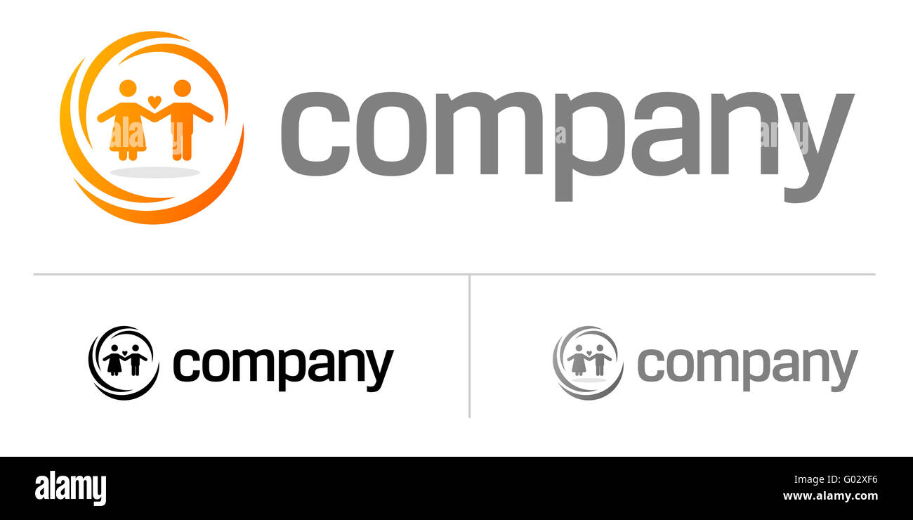 Couple logo hi-res stock photography and images - Alamy