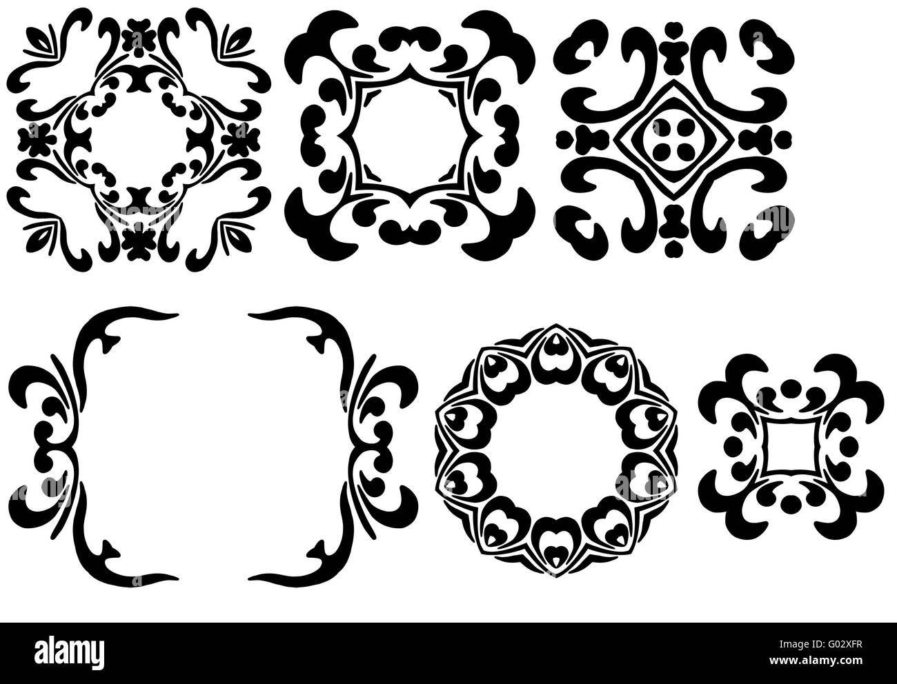 Illustrated borders Black and White Stock Photos & Images - Alamy