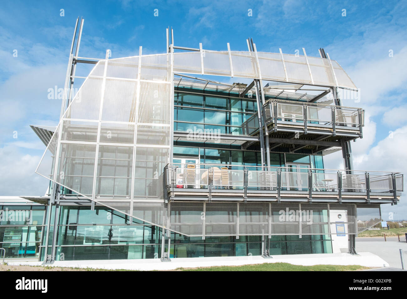 Visitor Centre at Llanelli built for the Millennium Coast Path along ...