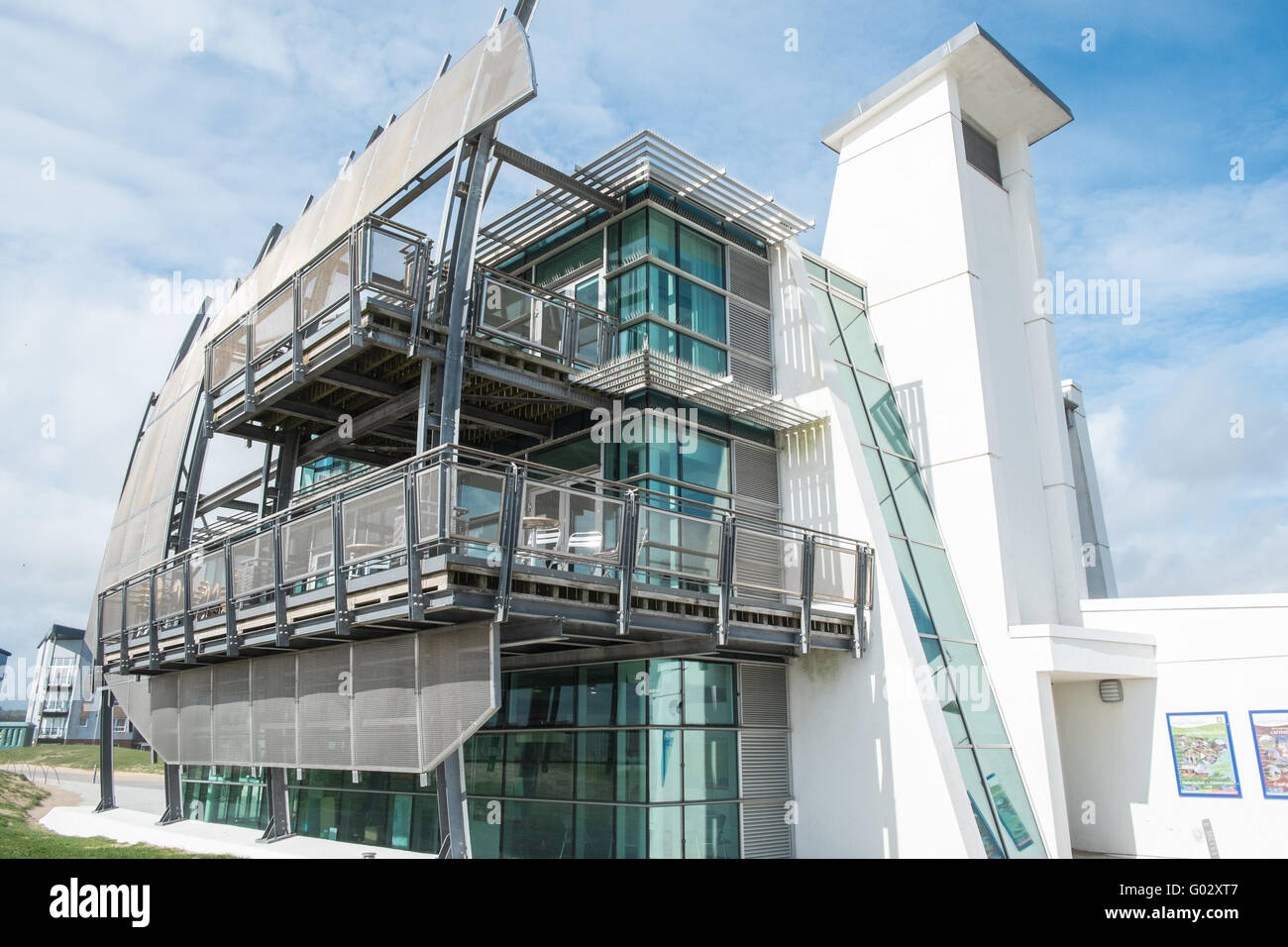 Visitor Centre at Llanelli built for the Millennium Coast Path along ...