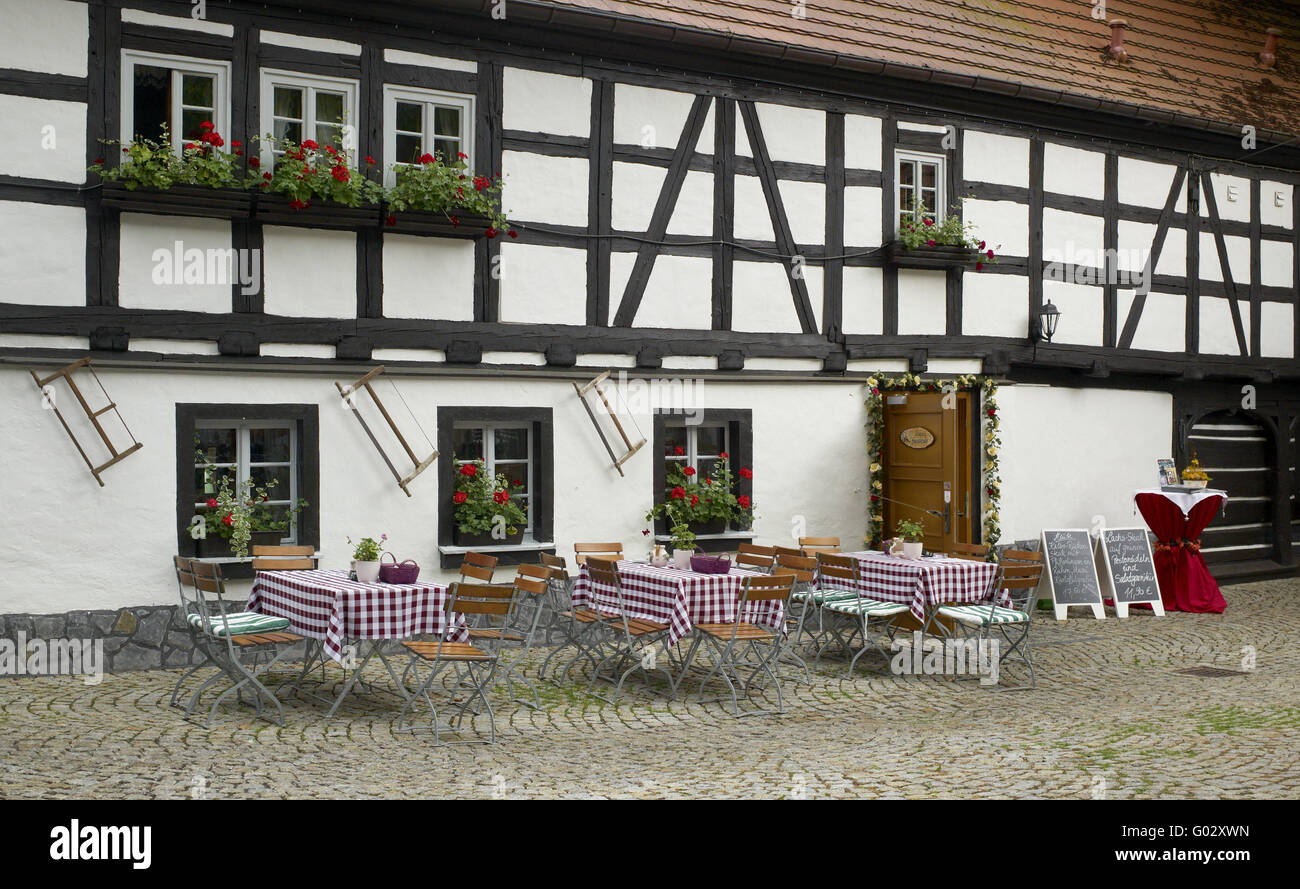 Hole farm near Plauen / Saxon Stock Photo - Alamy