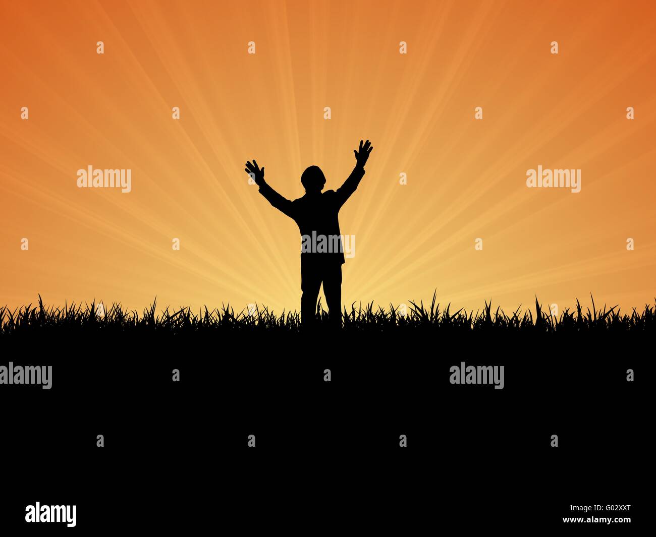 Greeting the sun Stock Photo - Alamy