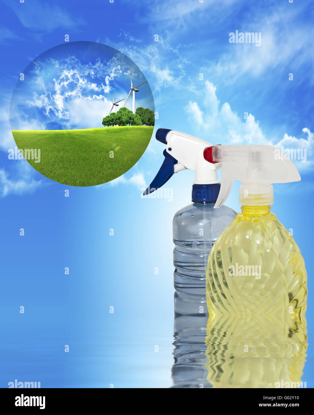 Clean the world spray hi-res stock photography and images - Alamy