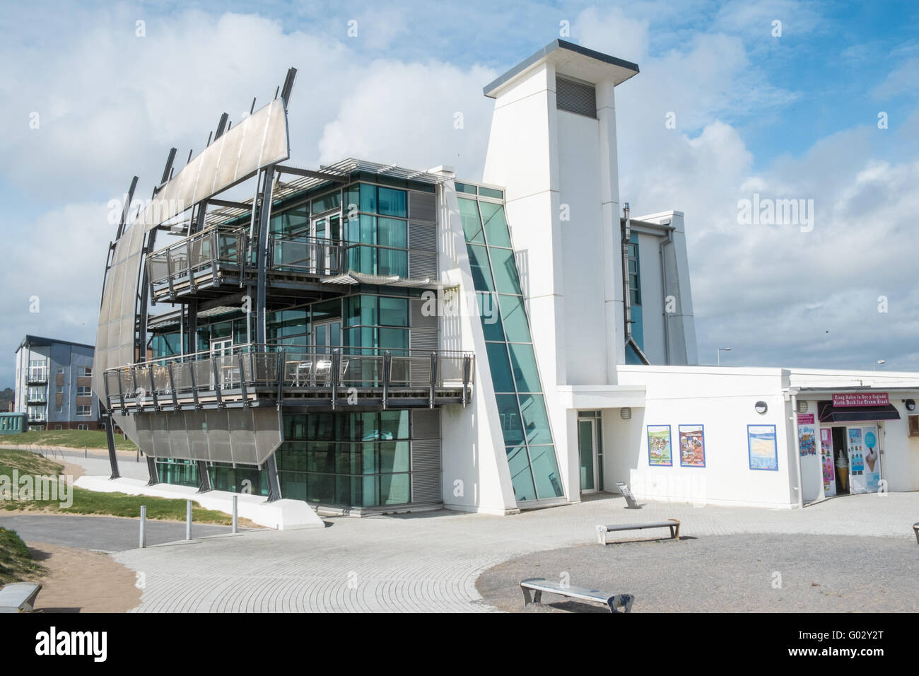 Visitor Centre at Llanelli built for the Millennium Coast Path along ...