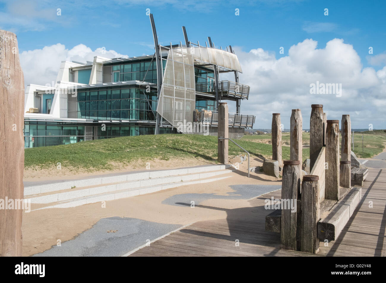 Visitor Centre at Llanelli built for the Millennium Coast Path along ...