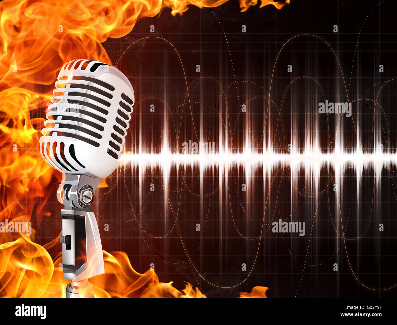 Bright microphone design hi-res stock photography and images - Alamy