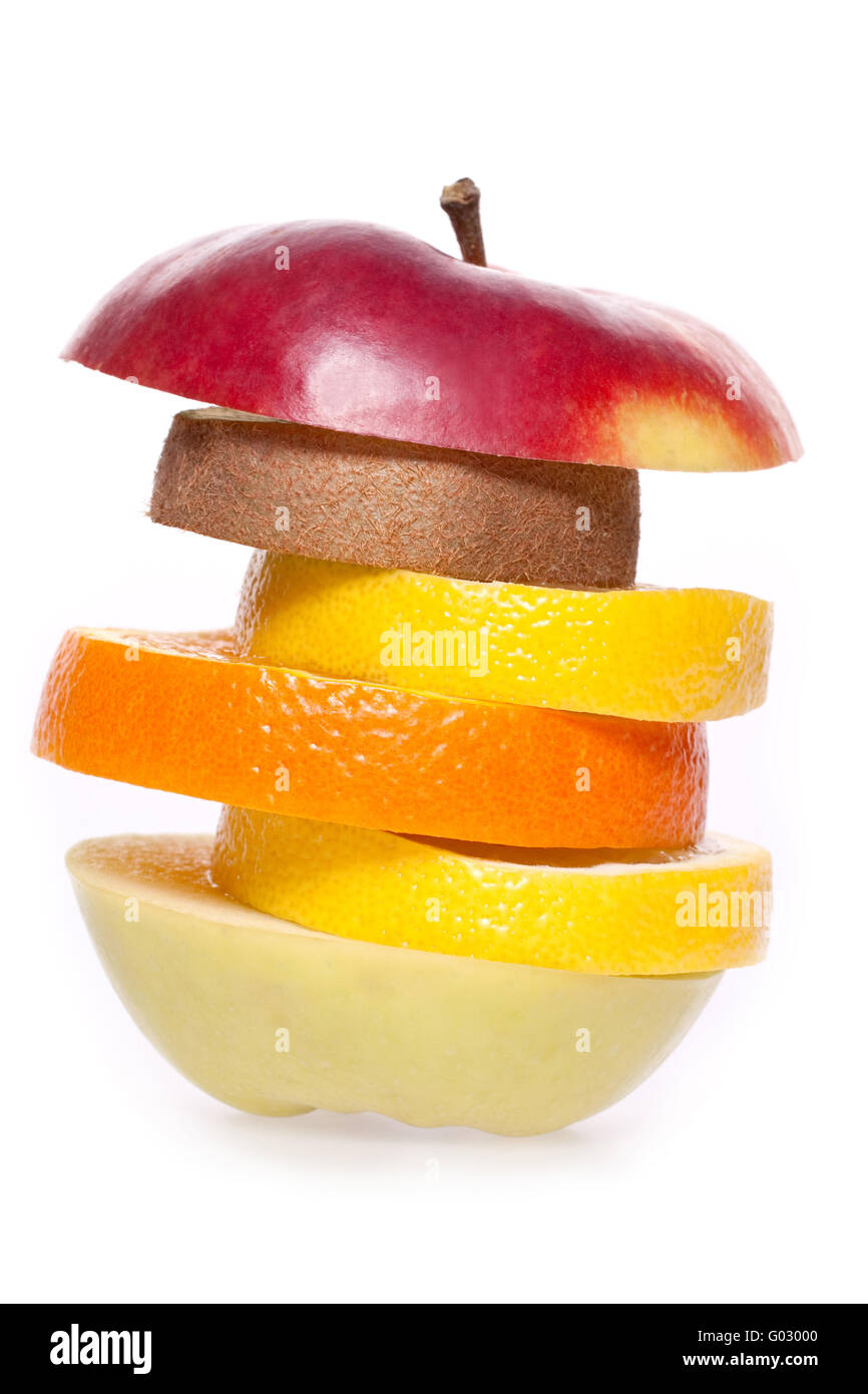 Fruit assorted background Cut Out Stock Images & Pictures - Alamy