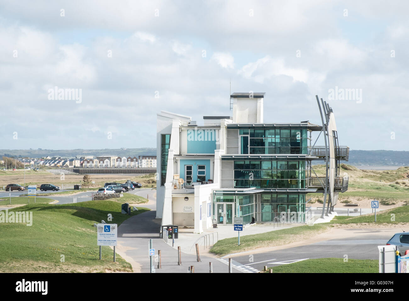 Visitor Centre at Llanelli built for the Millennium Coast Path along ...