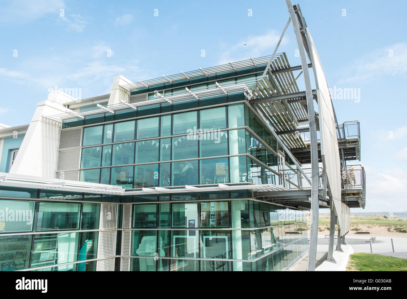 Visitor Centre at Llanelli built for the Millennium Coast Path along ...