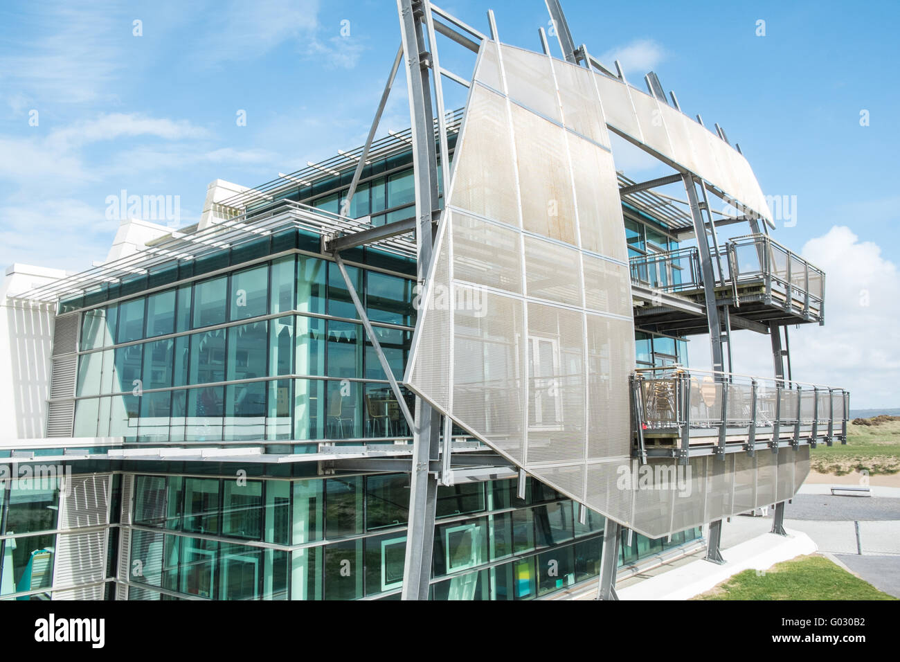 Visitor Centre at Llanelli built for the Millennium Coast Path along ...