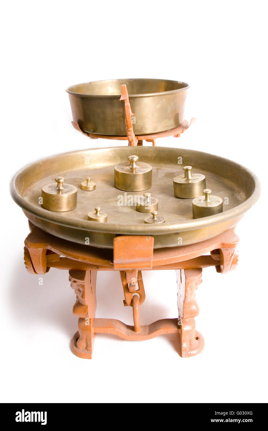 Weighing machine scales Cut Out Stock Images & Pictures - Alamy