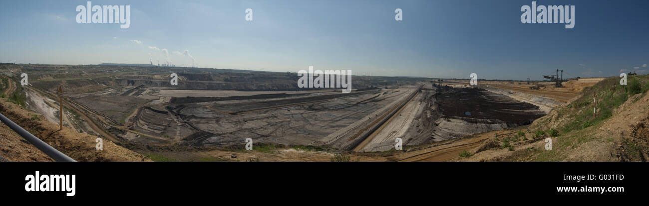 surface mining panorama Stock Photo - Alamy