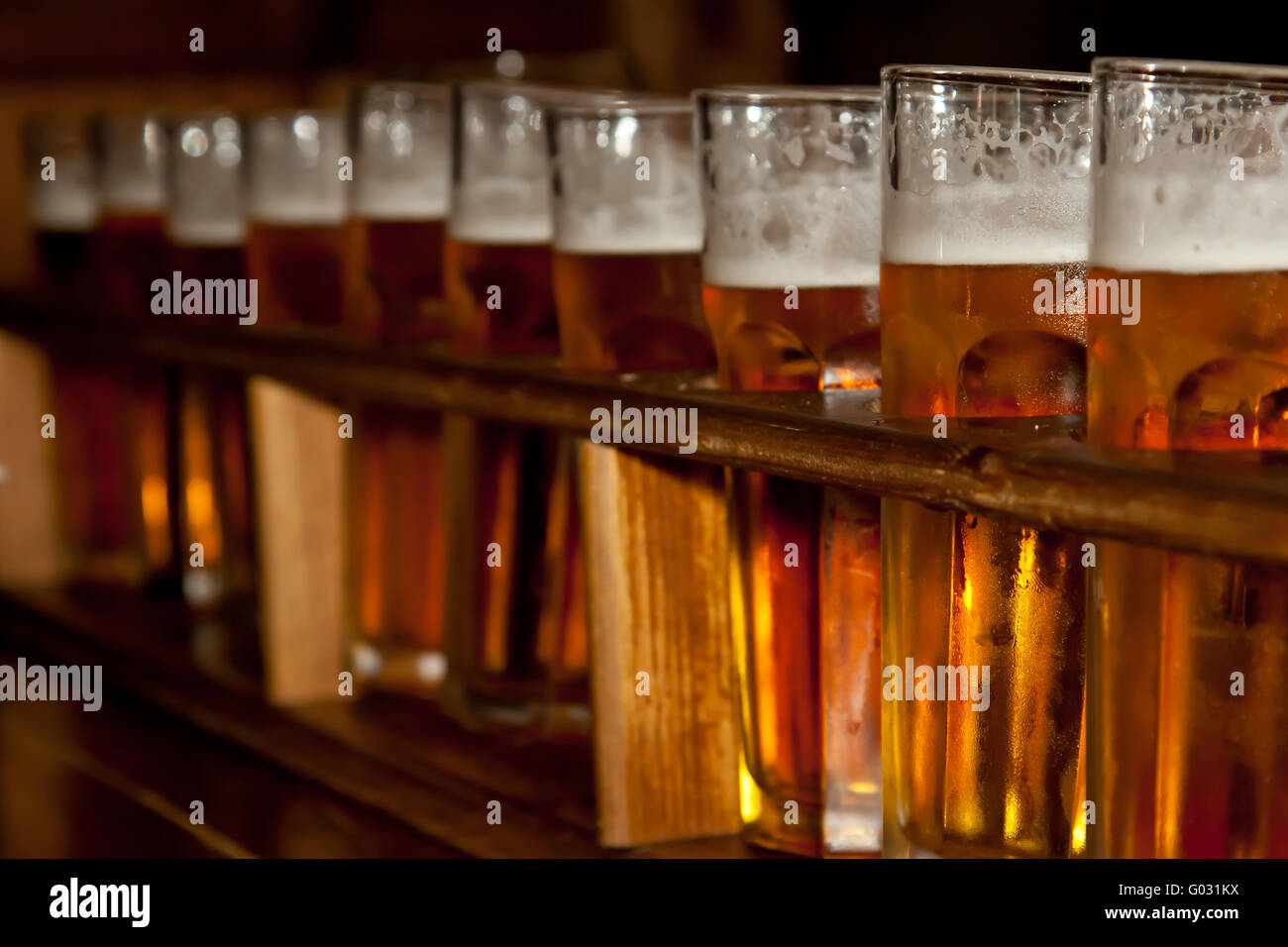 Bar of cold beer Stock Photo - Alamy