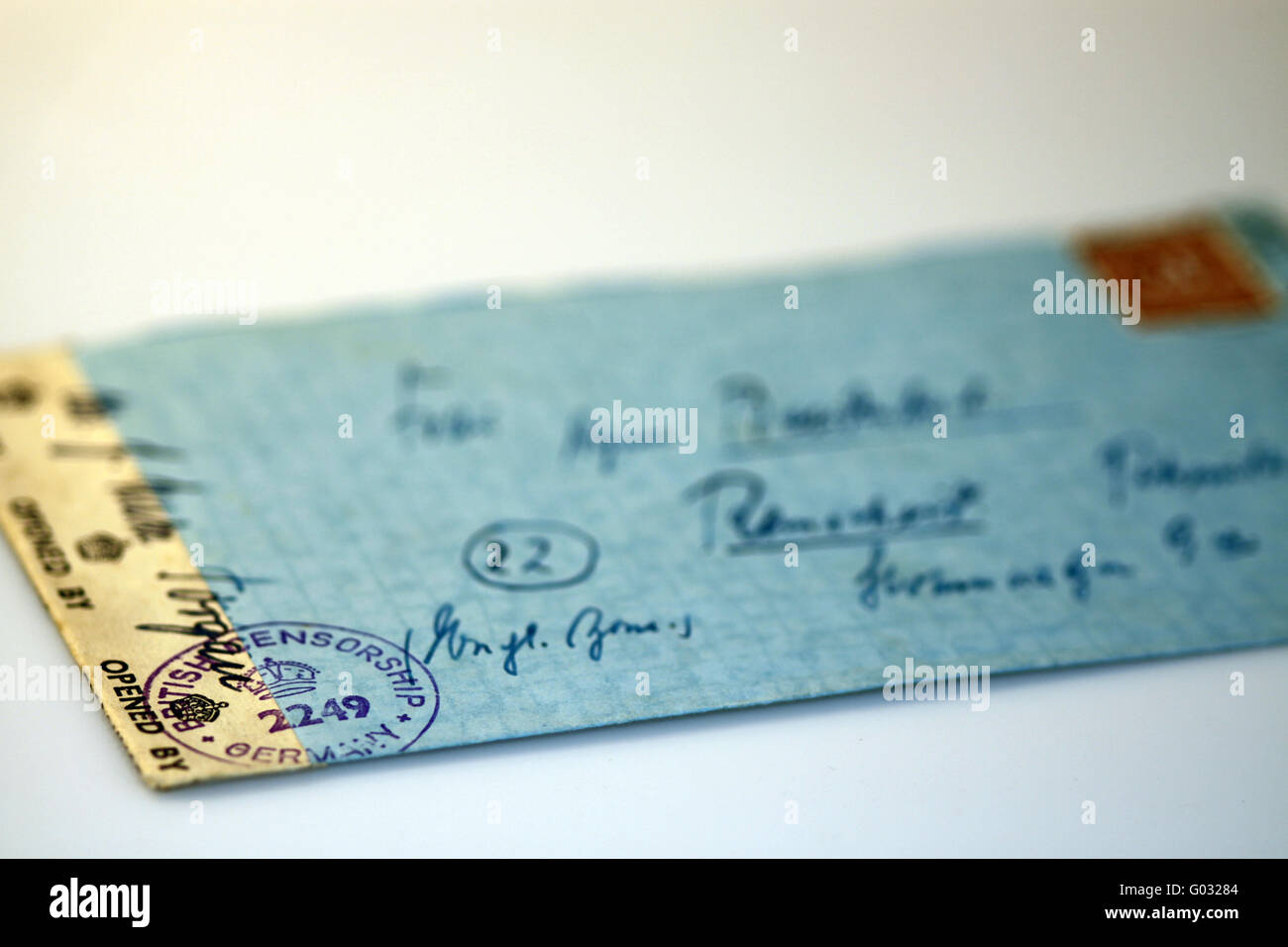 Briefzensur hi-res stock photography and images - Alamy