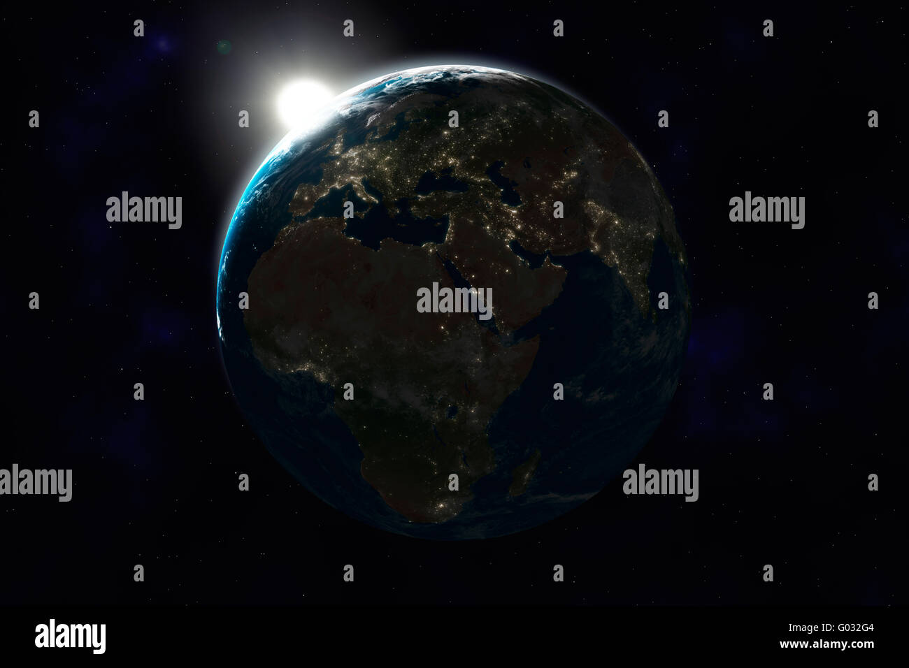 Earth planet globe side hi-res stock photography and images - Alamy