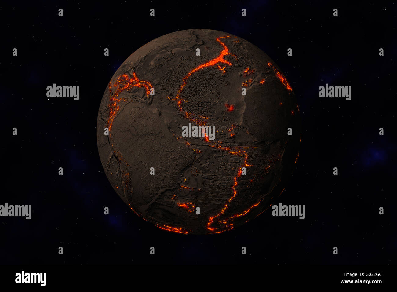 Dry earth globe without water hi-res stock photography and images - Alamy