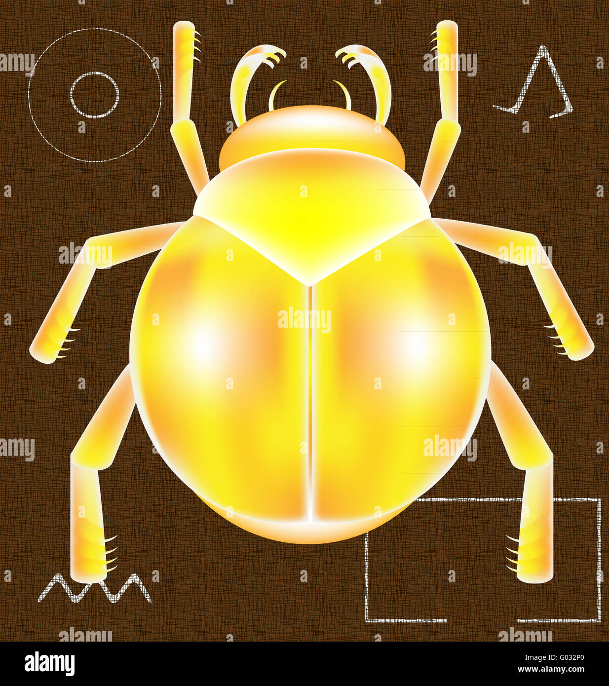 Gold scarab beetle hi-res stock photography and images - Alamy