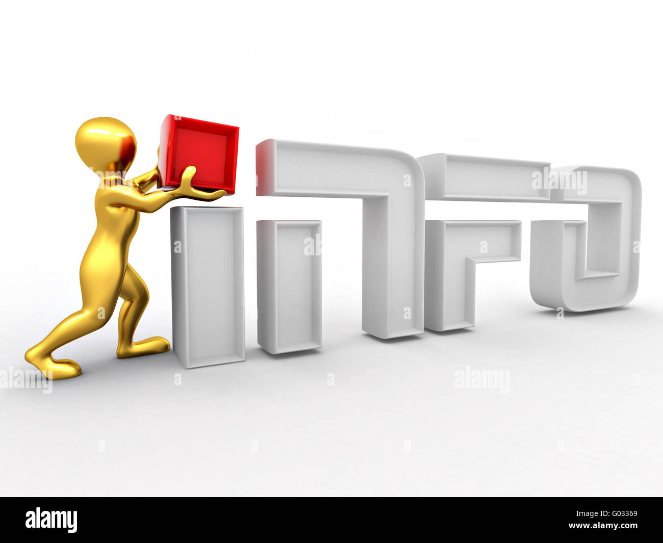 Men with text info on white isolated background Stock Photo - Alamy